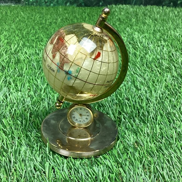 Vintage | Accents | Vintage Gemstone Globe Clock Small | Poshmark